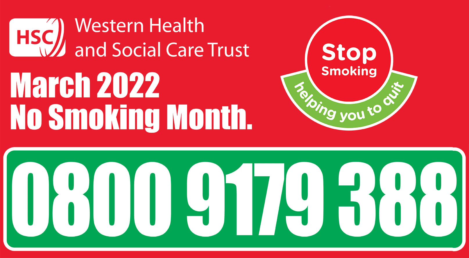 Make March your month to quit smoking | Western Health & Social Care Trust