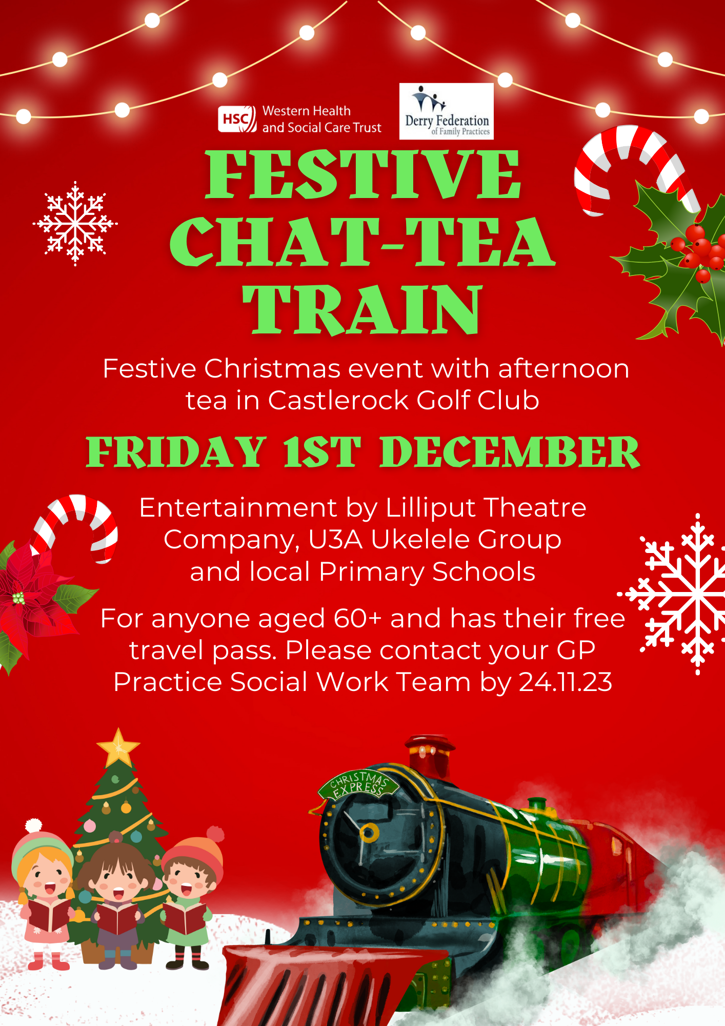 All aboard the Festive Chat-Tea Train from Waterside Train Station to ...