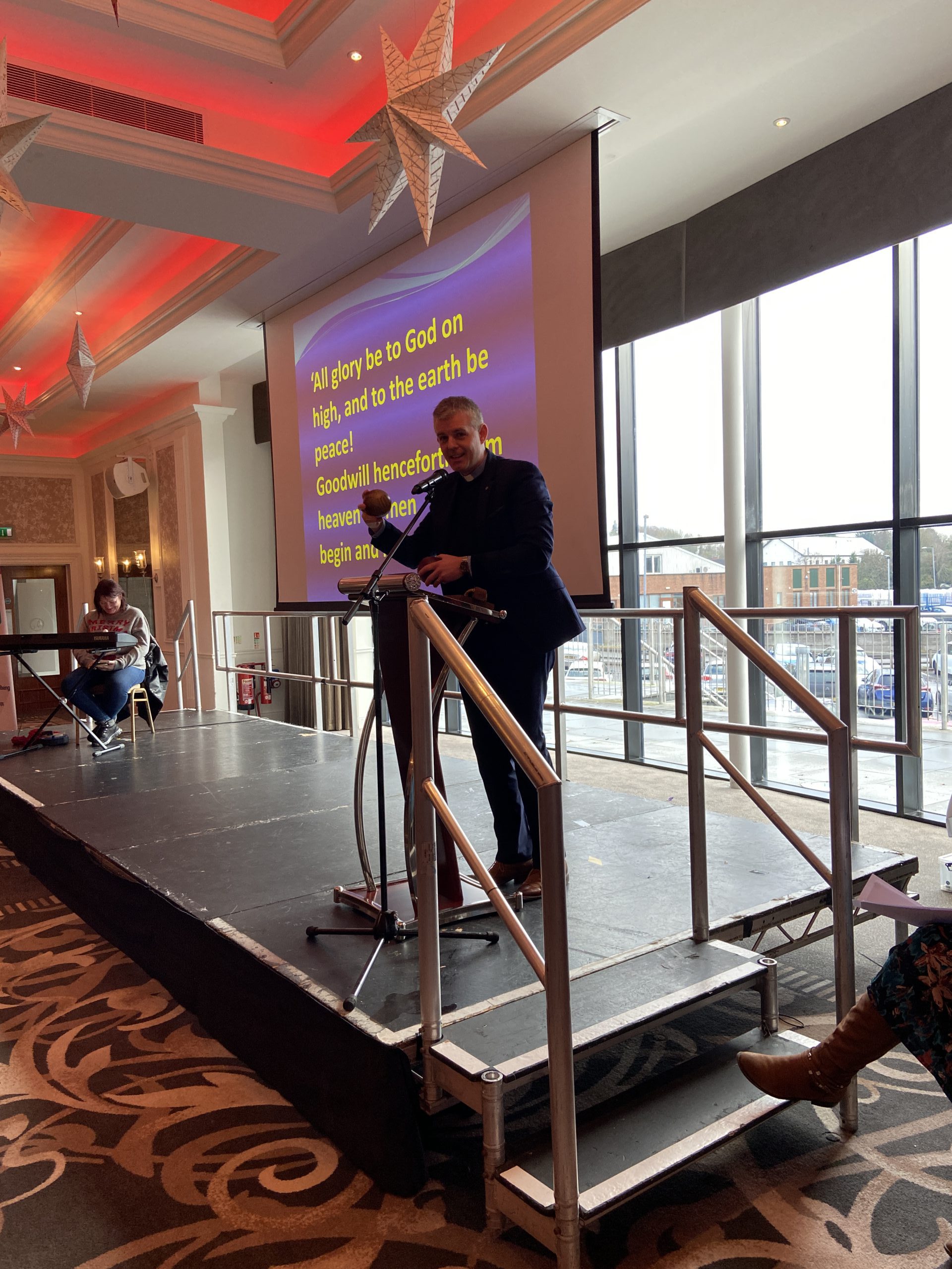 Reverend Graham Hare Provided A Christmas Message At The Carers Carol ...