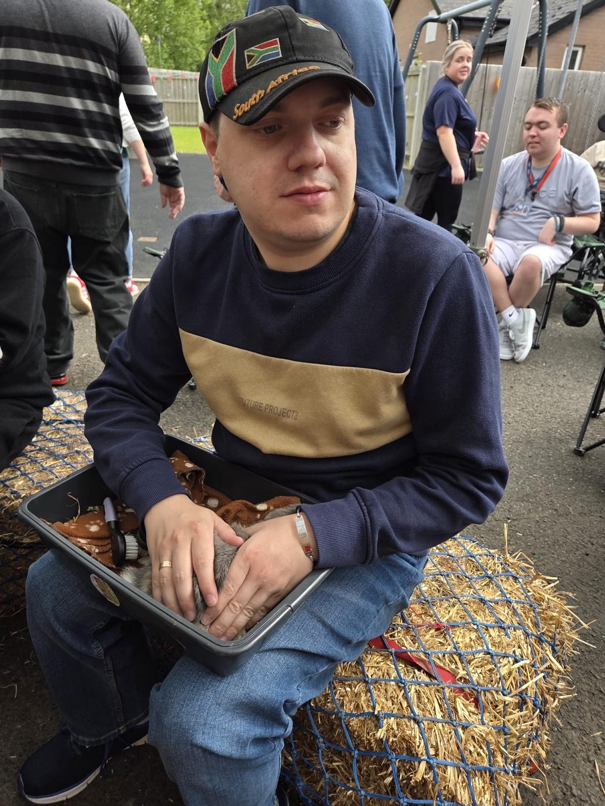 Benbradagh Service User Enjoying The Visit From Kidz Farm9 | Western ...