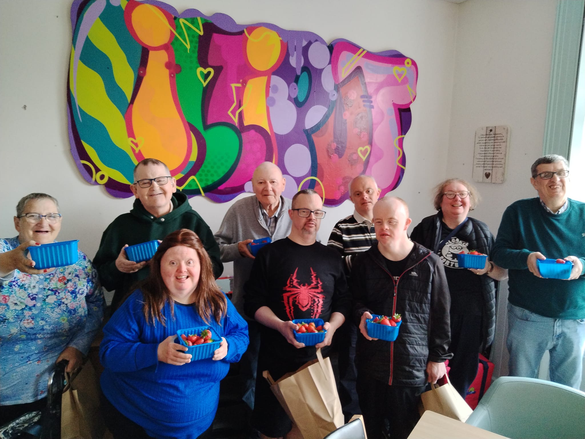 Lilliput Service Users With Their Punnet Of Strawberries | Western ...