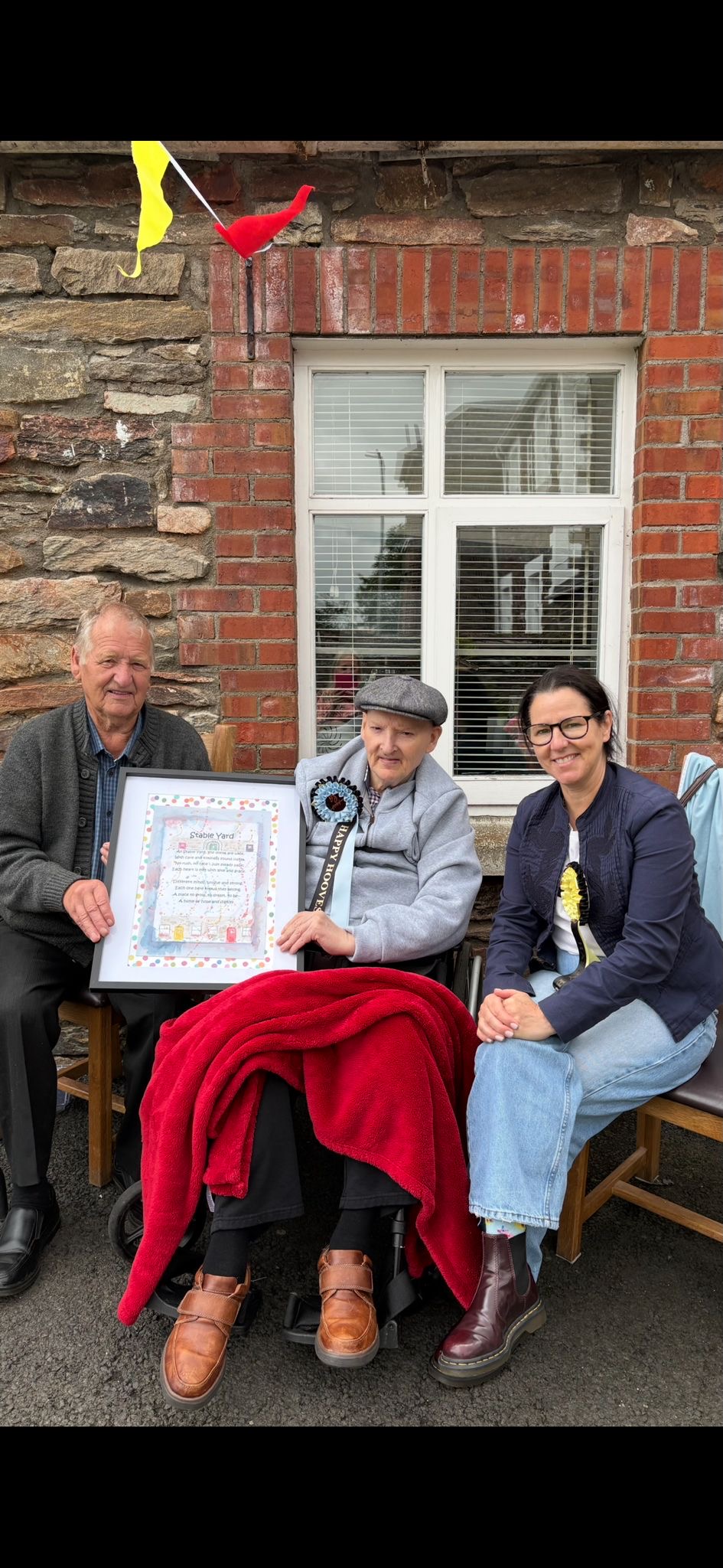 Service User And Friends With Framed Poem For LD Week | Western Health ...