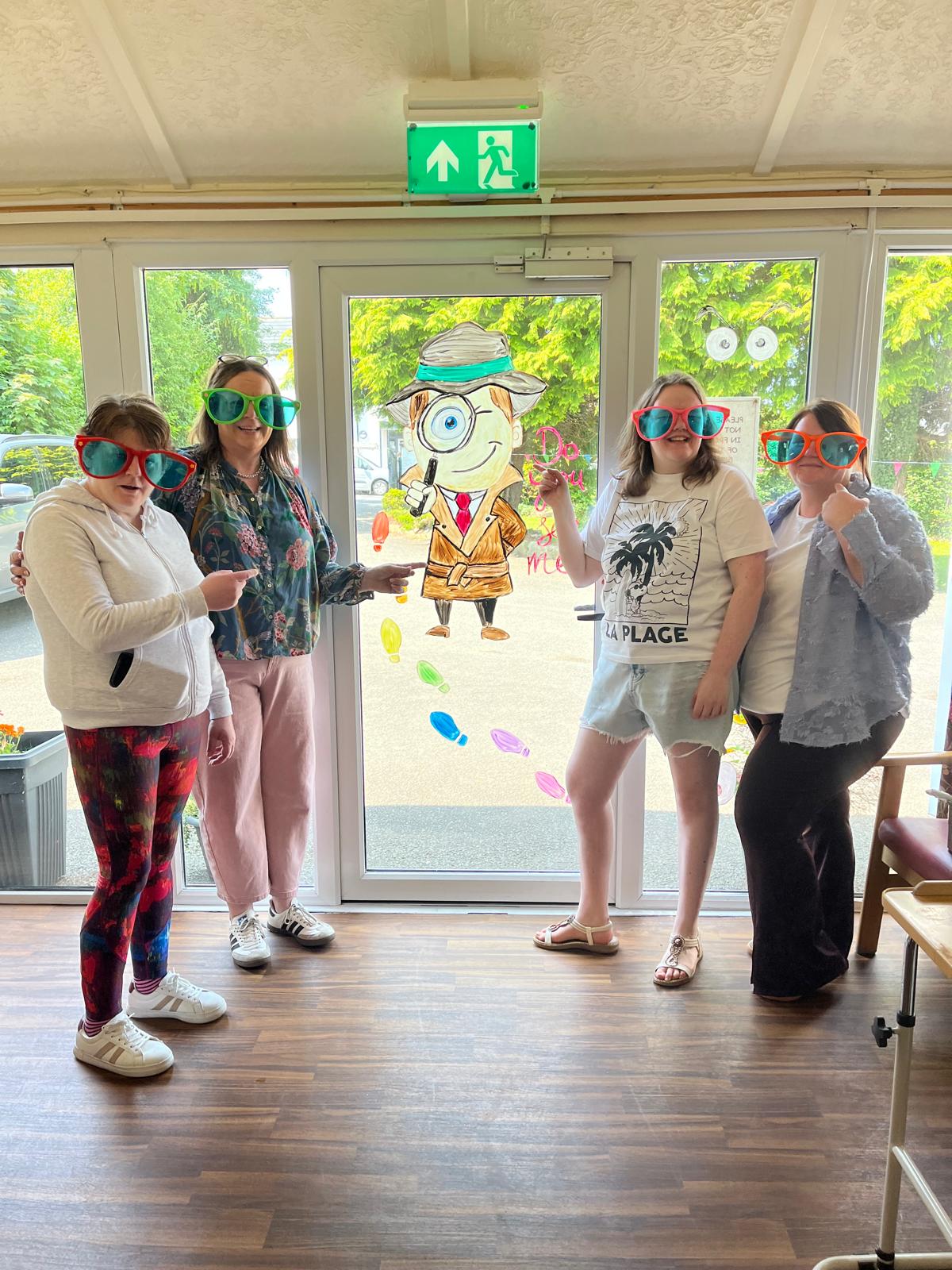 Service Users And Staff With Their Window Art | Western Health & Social ...