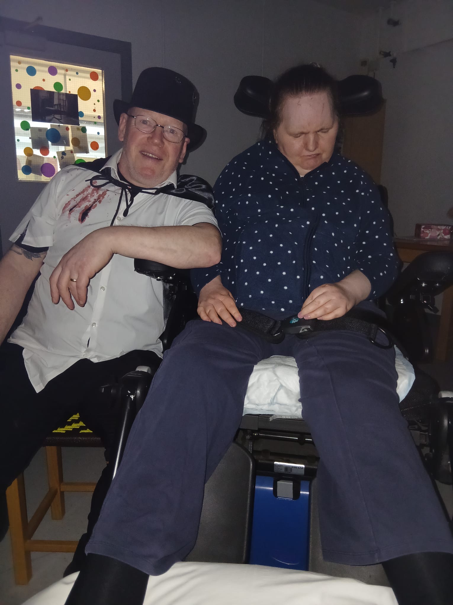 Service User And Staff At Glenside ATC At The Halloween Party (2 ...