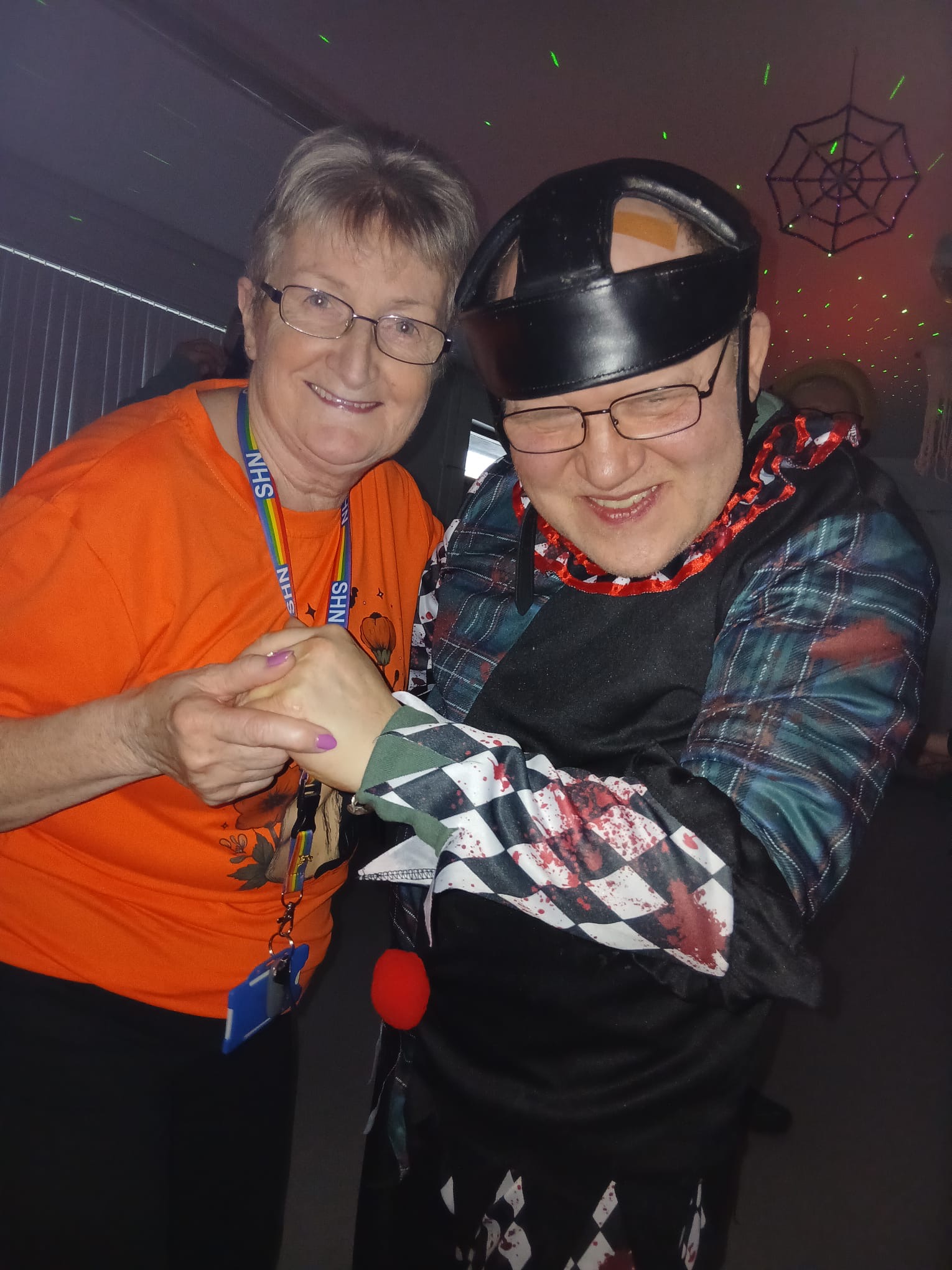 Service User And Staff At Glenside ATC At The Halloween Party (7 ...