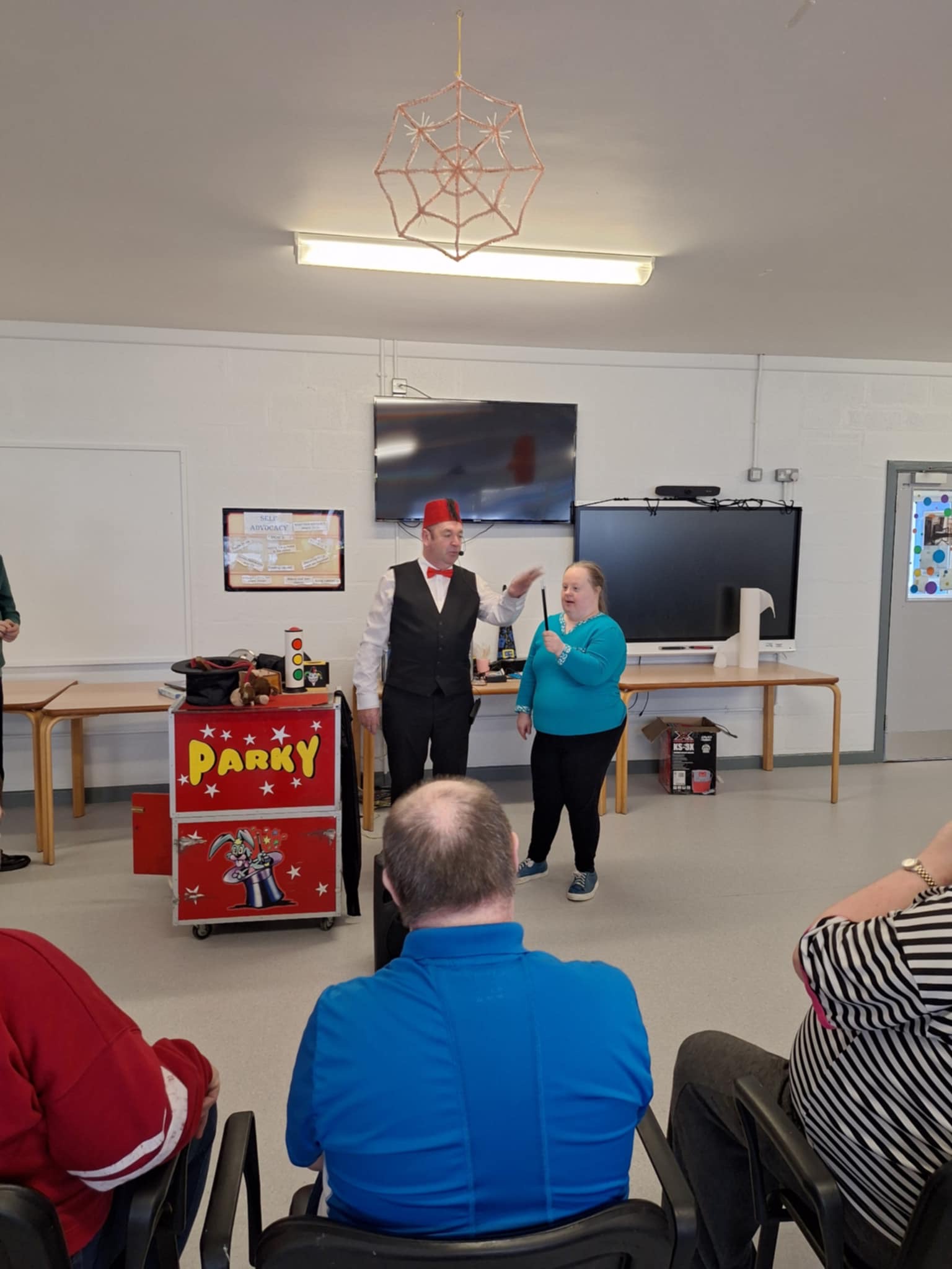 Service User At Glenside ATC With The Magician As Part Of Their ...