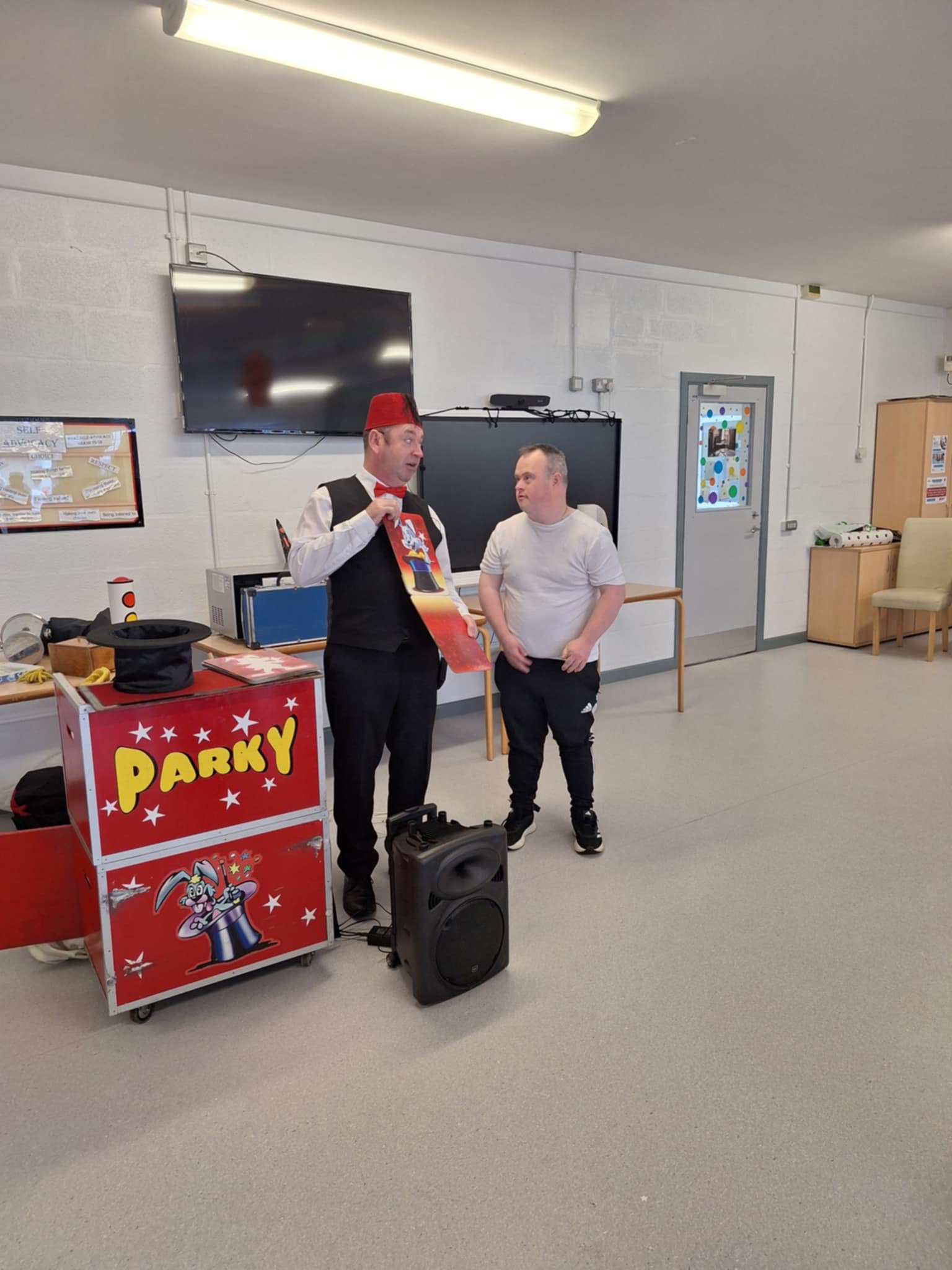 Service User At Glenside ATC With The Magician As Part Of Their ...