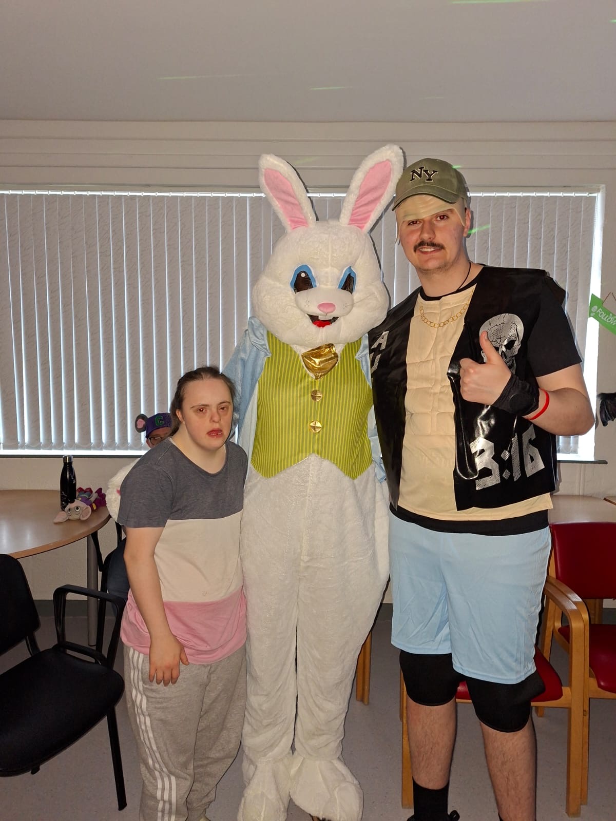 Service Users At Glenside ATC With The Bunny At The Halloween Party ...